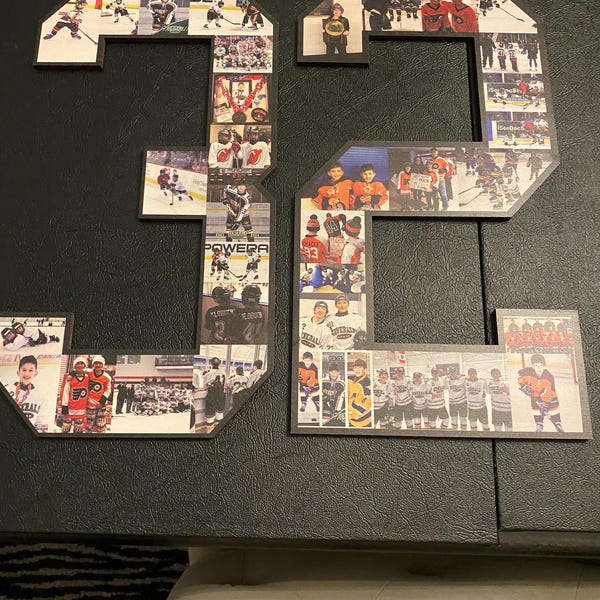 Senior Numbers, Number Collage, Senior Night Sport Number Photo Collage ...