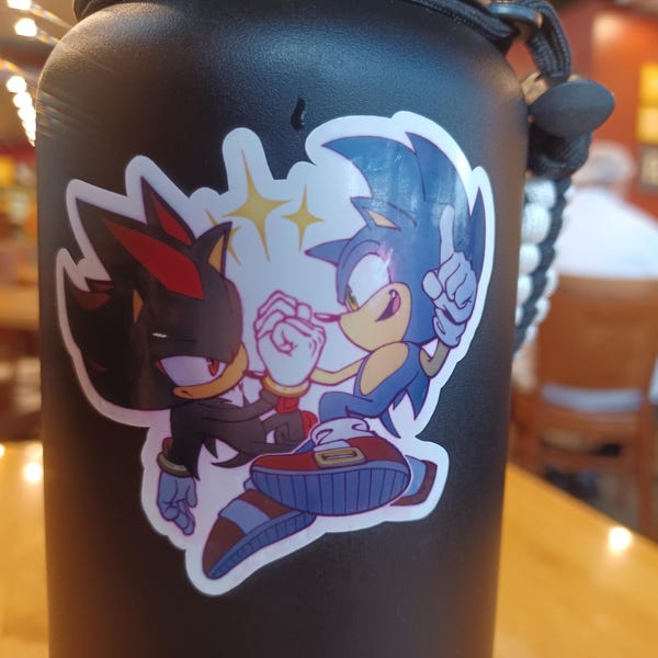 Sonic Stickers: Super Sonic Super Shadow - Etsy
