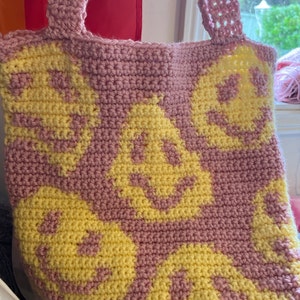 SMILEY BAG PATTERN pdf Only Crochet Pattern - Etsy