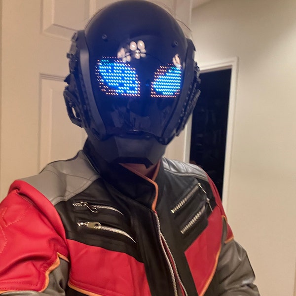 Bluetooth Cyberpunk Bunny Mask | Rave Mask | Cyberpunk Helmet | Techear ...