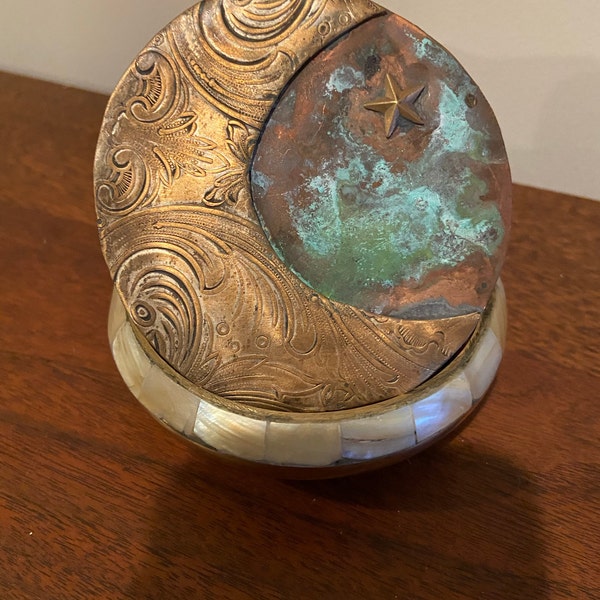 Moon Silverware Sculpture Vintage Silver Plated Tray Copper - Etsy