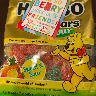 Gummy Bear Valentine's Day Printable Gift Tags, so Beary Glad We're ...