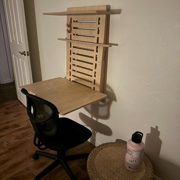 Computer Desk Adjustable Wooden Table Standing Plywood Office Furniture ...