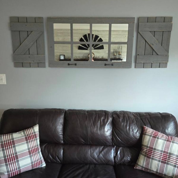 Menu Board Made From Real Barn Wood - Farmhouse Weekly Meal Planner for ...