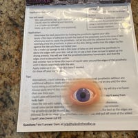 Extra Large Vertical Third Eye Prosthetic With Glossy Eye Insert (in ...
