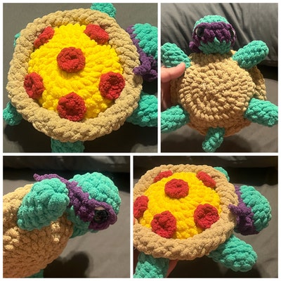 Pizza Turtle Crochet Pattern PDF Amigurumi Stuffed Animal Digital File ...