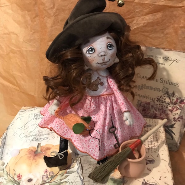 Witch Doll Pattern, Witch Sewing Pattern, Cloth Doll Pattern, DIY ...