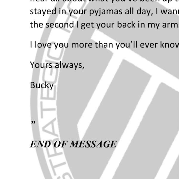 BUCKY BARNES Comfort Character Message "i'm Ready If You Are" - Etsy
