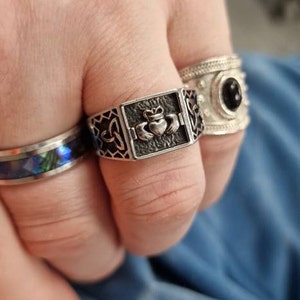 Silver MF DOOM Ring Red Gem MFDOOM Ring in Stainless Steel Mfdoom ...