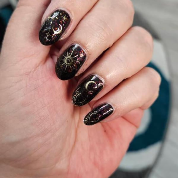 Houndstooth Distorted Plaid Patterns Nail Art Stamping Template Plates ...