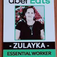 Uber Eats Driver ID Card With Your Picture Custom Picture Badge ...