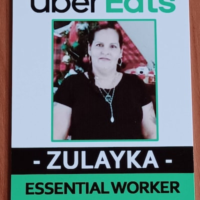 Uber Eats Driver ID Card With Your Picture Custom Picture Badge ...