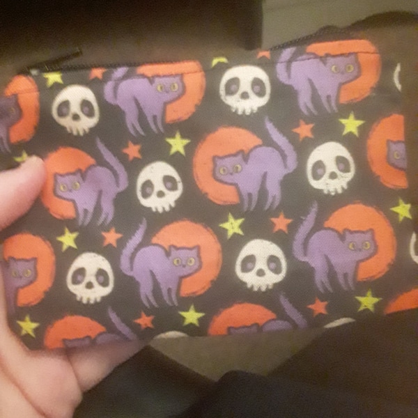 Halloween Goth Coin Purse, Business Card Holder, Purse Organizer ...