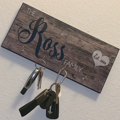 Key Holder, Personalized Key Holder, Key Hook, Key Hanger, Key Rack ...