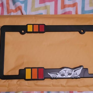 Yoda Vintage-toyota-retro-style-license-plate-frame-trd-offroad-tacoma ...