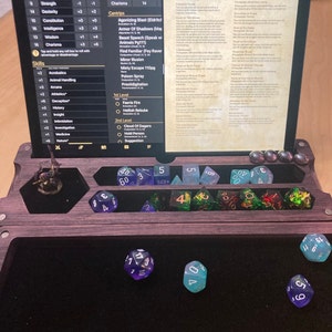 Dungeons Box™ D&D Dice Box USA Made Hero Dice Vault Handmade RPG Bamboo ...