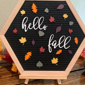Hello Fall Cursive Letters - Etsy