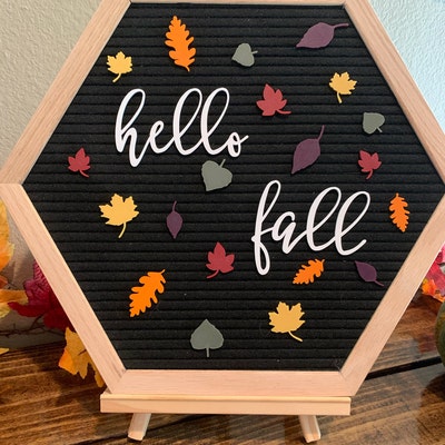 Hello Fall Cursive Letters - Etsy