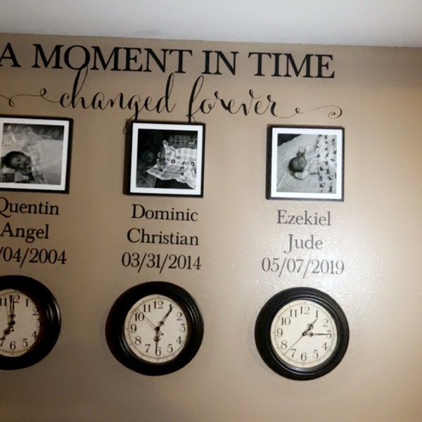 A Moment in Time Changed Forever Photo Picture Wall Vinyl Wall Decal ...