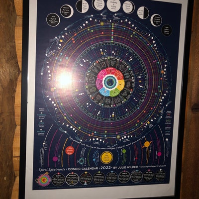 2024 Luna Sol Calendar Featuring Zodiac, Moon Phases, Circadian Cycles ...