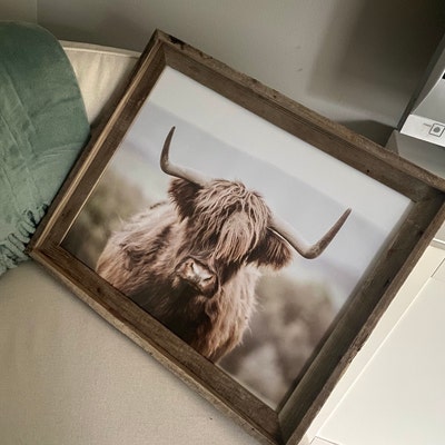 Highland Cow Print Landscape Print Nordic Decor Rustic Wall Art ...