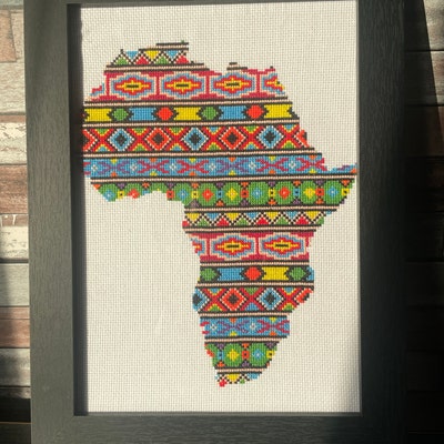 Four Colourful Flowers Counted Cross-stitch Pattern, Bright Colourful ...