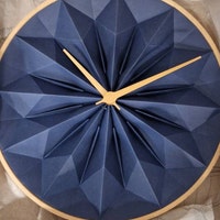 Wooden Origami Wall Clock - Etsy