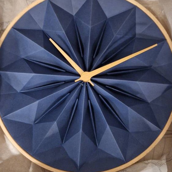 NEW: Wooden Origami Wall Clock - Etsy