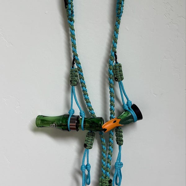 Handmade Paracord Duck Call Lanyard: Adjustable 5-drop Hunting Lanyard ...