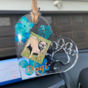 Personalized Heart-shaped Resin Photo Frame With String Lights - Etsy