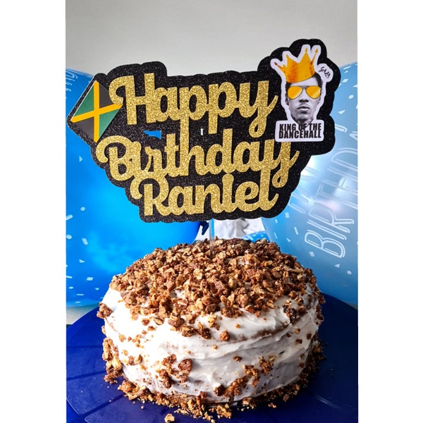 Custom Country Flag Theme Cake Topper - Customised Cake Topper ...