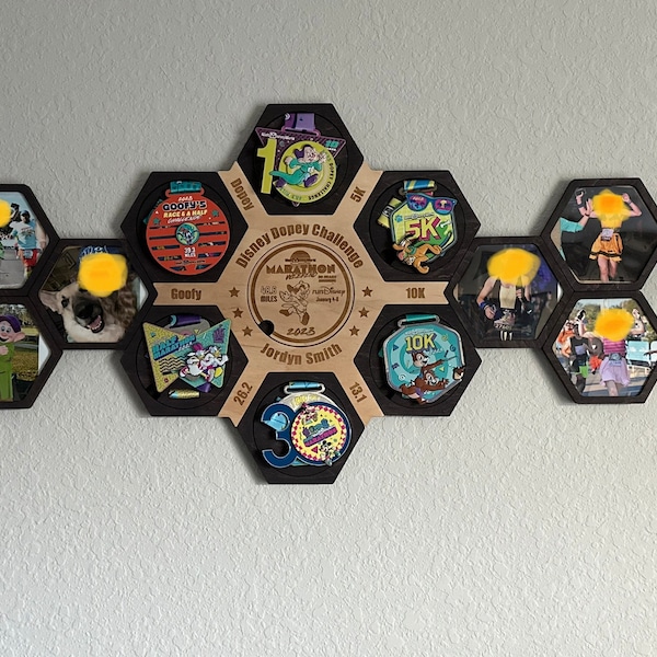Magic World Marathon Weekend Medal Display Holder - Marathon Challenge ...