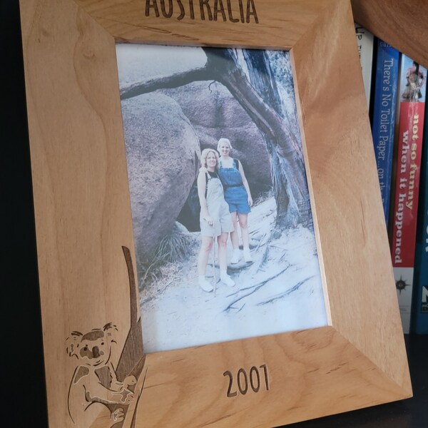 Australia Koala Picture Frame, Any Text - Etsy