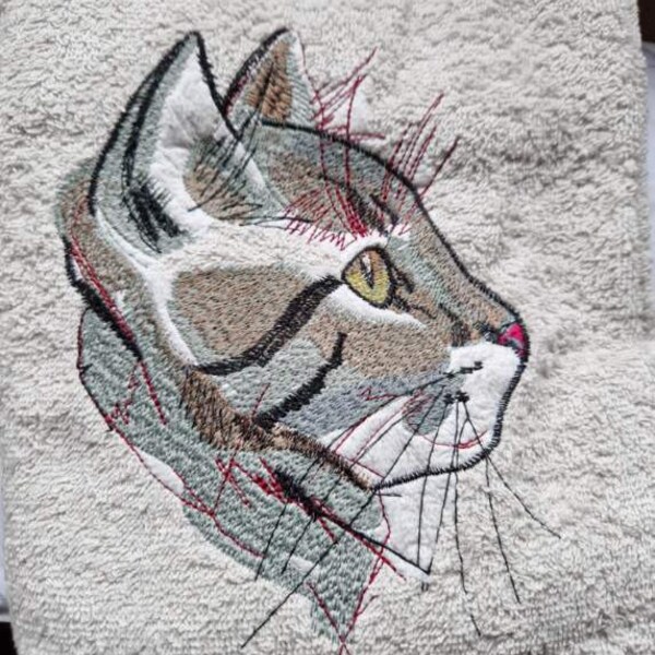 Chocolate Cat Machine Embroidery Design, Embroidery Cat, Embroidery ...