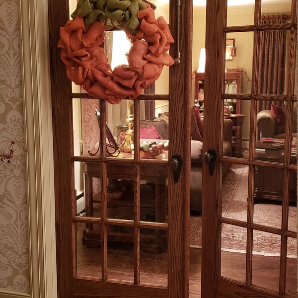 Cotton Boll Ribbon / Cotton Blossom Ribbon / Wired Ribbon / Farmhouse ...