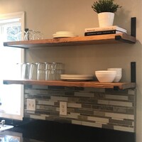 Steel Shelf Bracket, Custom Modern Black Iron Metal Shelf Brackets ...