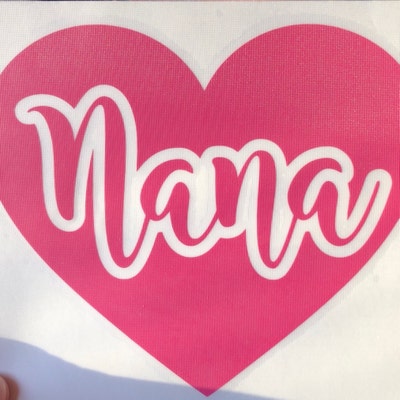 Nana Window Decal, Nana Car Vinyl Sticker, I Heart Nana - Etsy