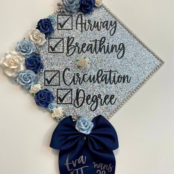 Airway Breathing Circulation ABC Graduation Cap Topper Decoration- With ...