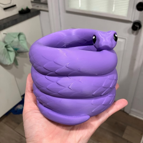 Snake Planter - Snake Plant Pot With Drainage - Cute Snake Planter ...