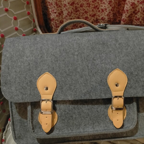Computer Bag, Felt Bag, Office Bag, Felt Satchel, School Bag, Womens ...