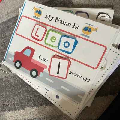 Toddler Busy Book,editable Canva Template,personal Info,preschool ...