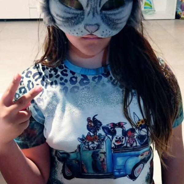 Two Blank Paper Mache Cat Masks, Therian Cat Fox Mask DIY Pack of 2 ...