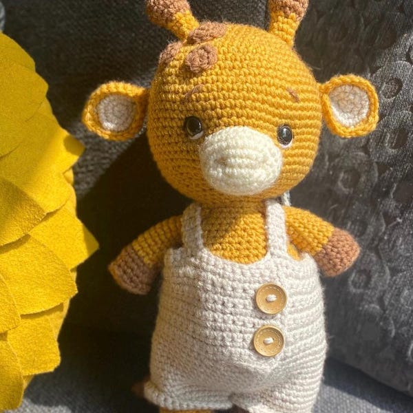 Cuddle Size Amigurumi Giraffe, Giraffe Crochet Pattern Cute, Wildanimals Amigurumi, Floppy ...