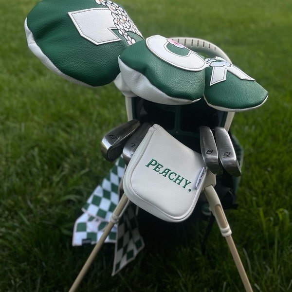 Masters Tournament Themed “peachy” Golf Driver Headcover Head Covers by ...