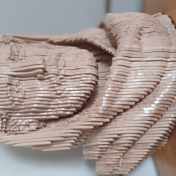 Jesus Statue Sliced Vector Template, Jesus Sculpture, Parametric Jesus ...