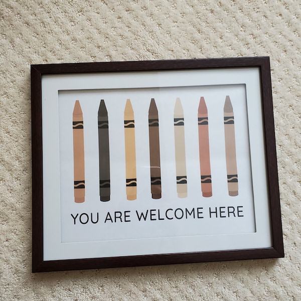 You Are Welcome Here | Diversity Wall Art, Classroom Decor, Digital ...
