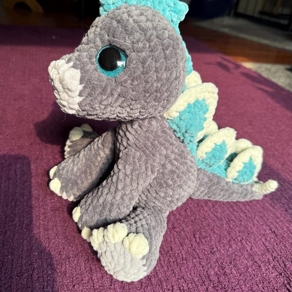 Pico the Stego | Dinosaur Plushie Crochet Easy Beginner Pattern ...