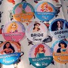 Disney Wedding Party Buttons-princess Wedding Buttons-disney - Etsy