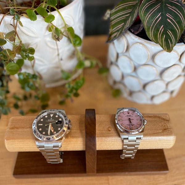 Timestand L Adjustable Four Watch Stand in Walnut Wood for Special Gift ...