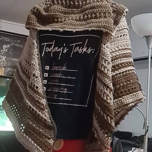 Nova Hooded Triangle Shawl Crochet Pattern PDF Crochet Winter - Etsy